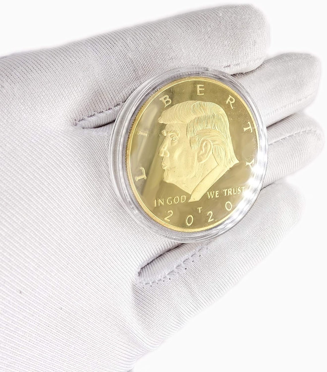 Gold TRUMP 2024 Re-election Coin Acrylic Display Case - Etsy