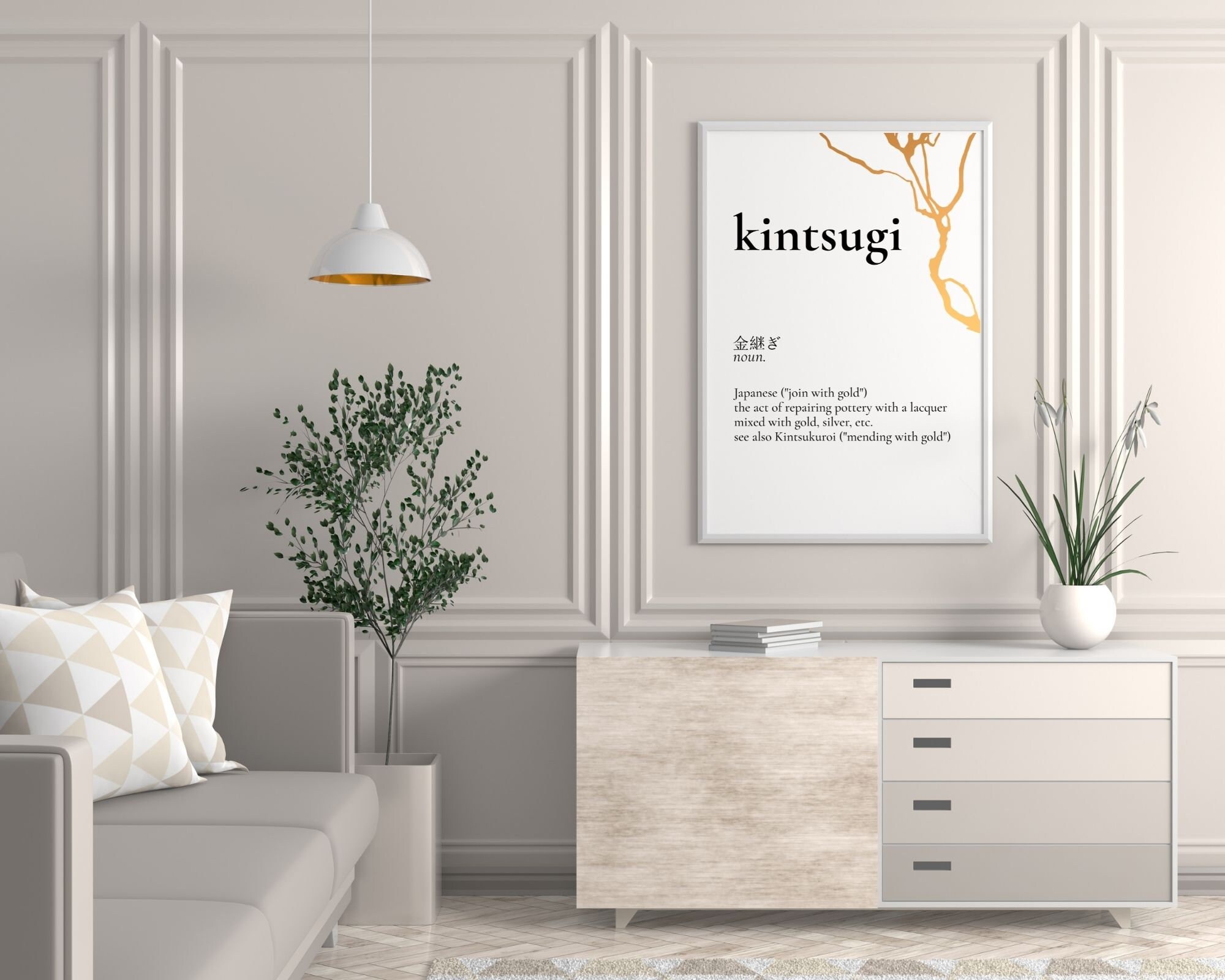 Pride Charity Print Kintsugi Definition Wall Art | Healing Quote ...