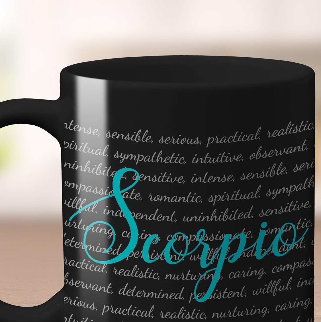 Scorpio Mug Zodiac Sign Gift for Scorpio Typography Mug - Etsy