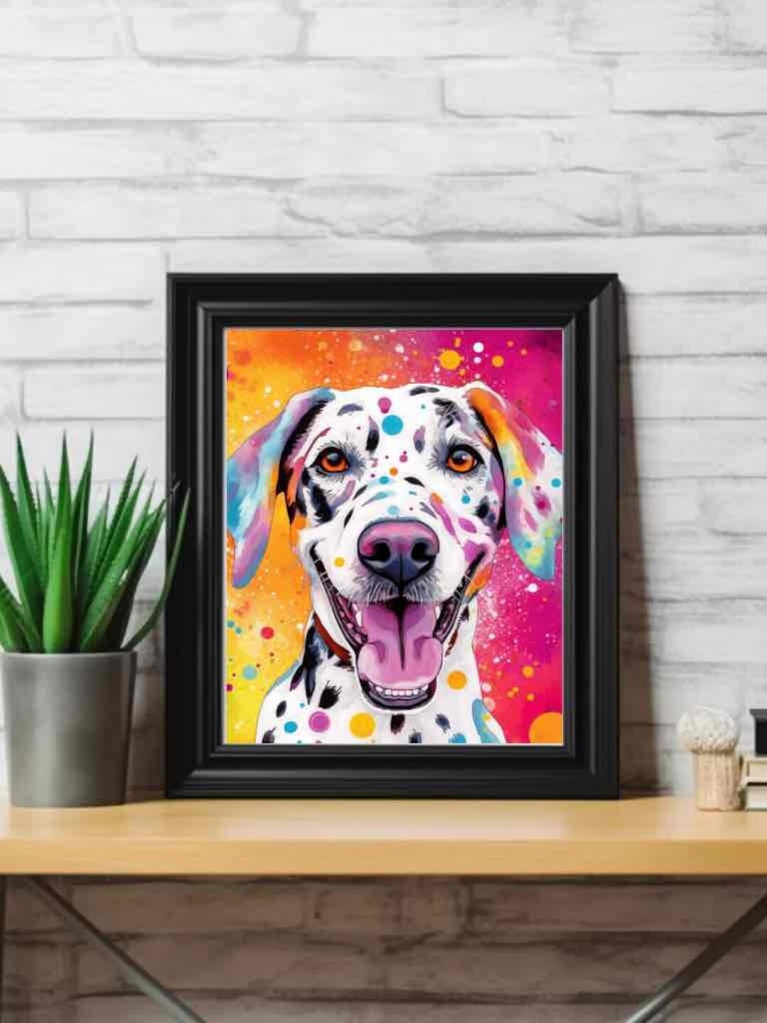 Digital Print Dalmation Watercolor - Etsy