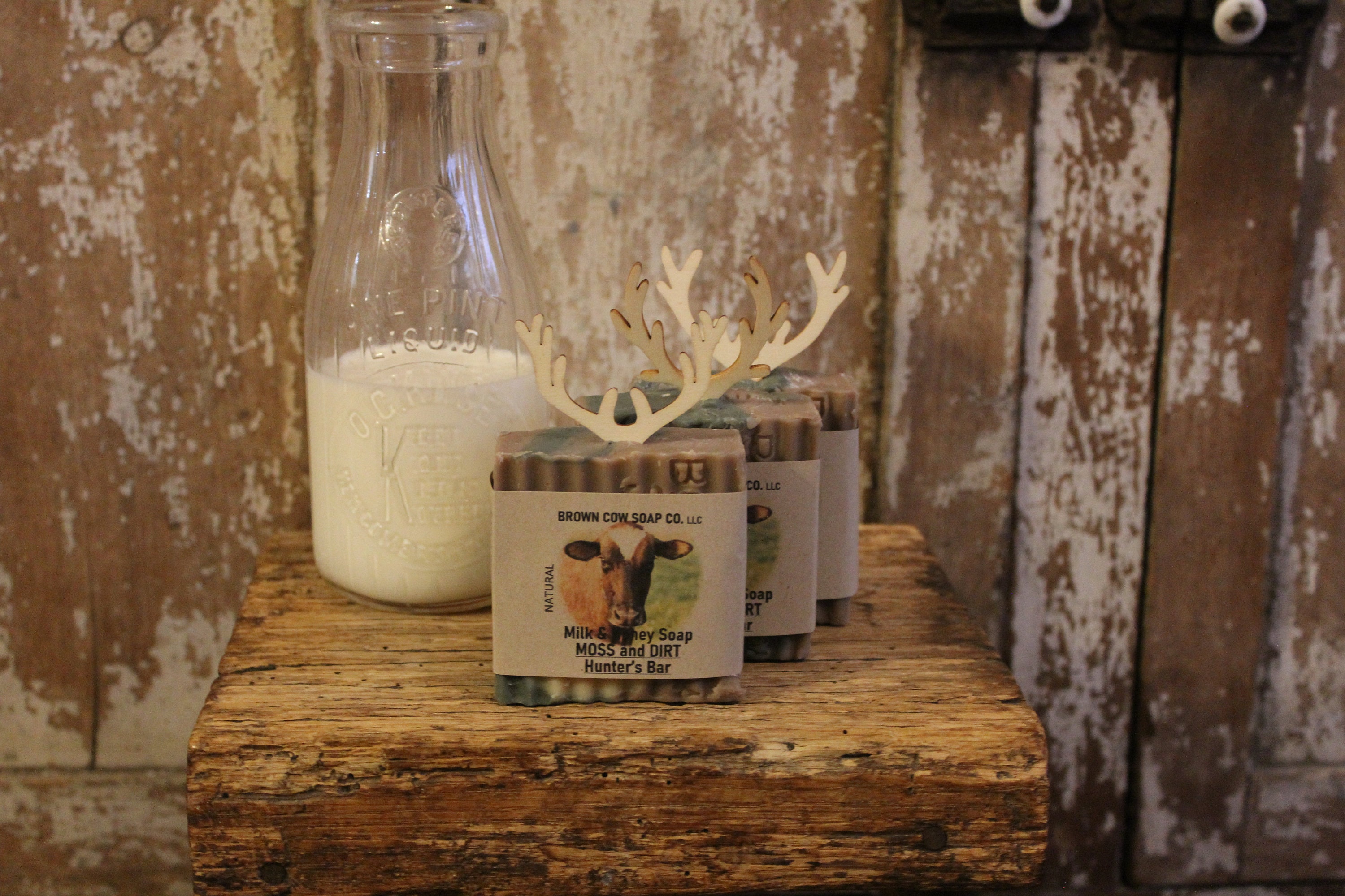 Hunter's Soap Bar- Milk and Honey Natural Moss and Dirt-handmade in ...