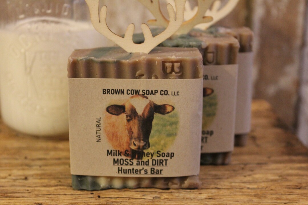 Hunter's Soap Bar- Milk and Honey Natural Moss and Dirt-handmade in ...