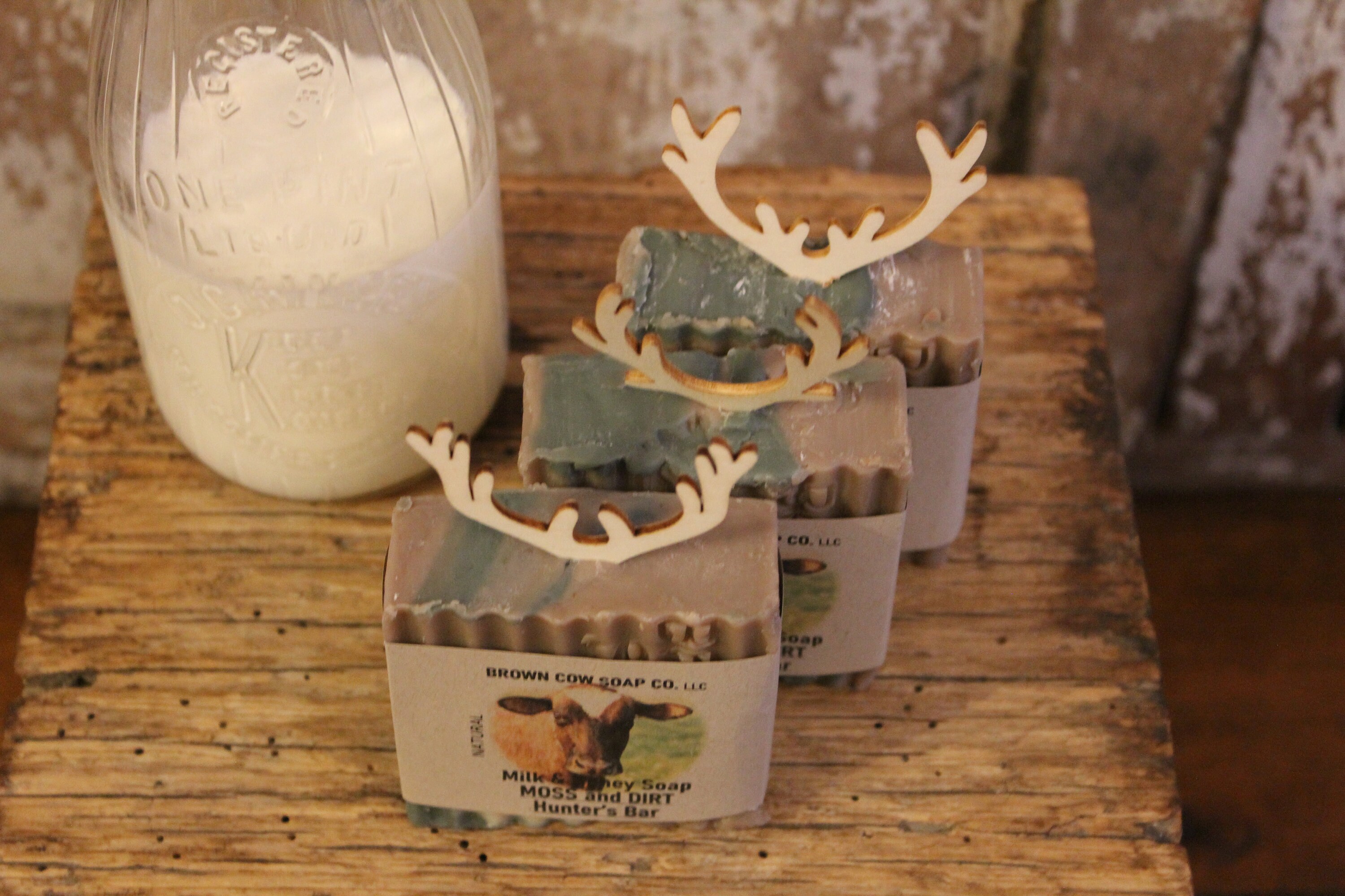 Hunter's Soap Bar- Milk and Honey Natural Moss and Dirt-handmade in ...