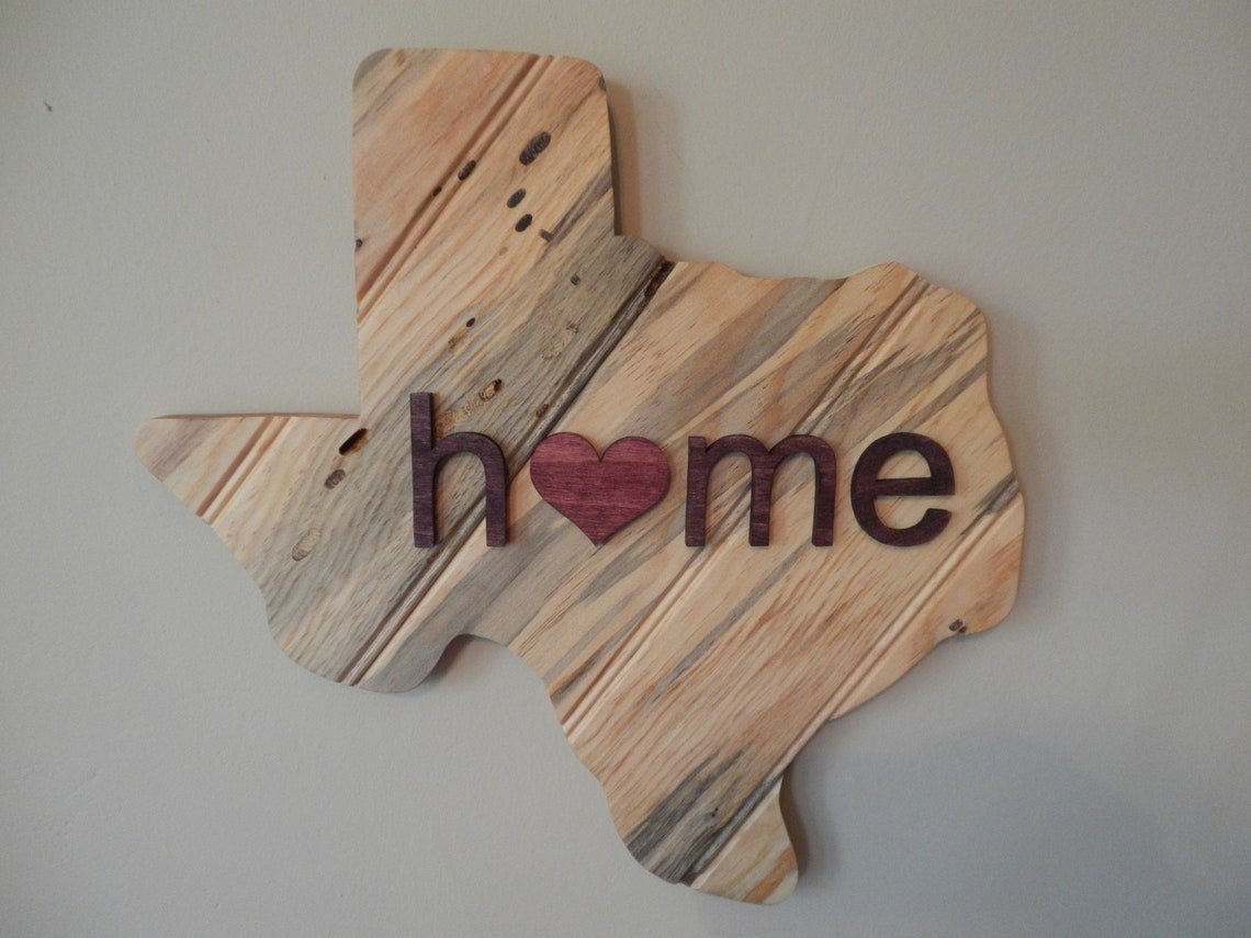 Texas Wood Sign, Texas Home Decor, Texas Rustic Art, Texas Wall Art - Etsy