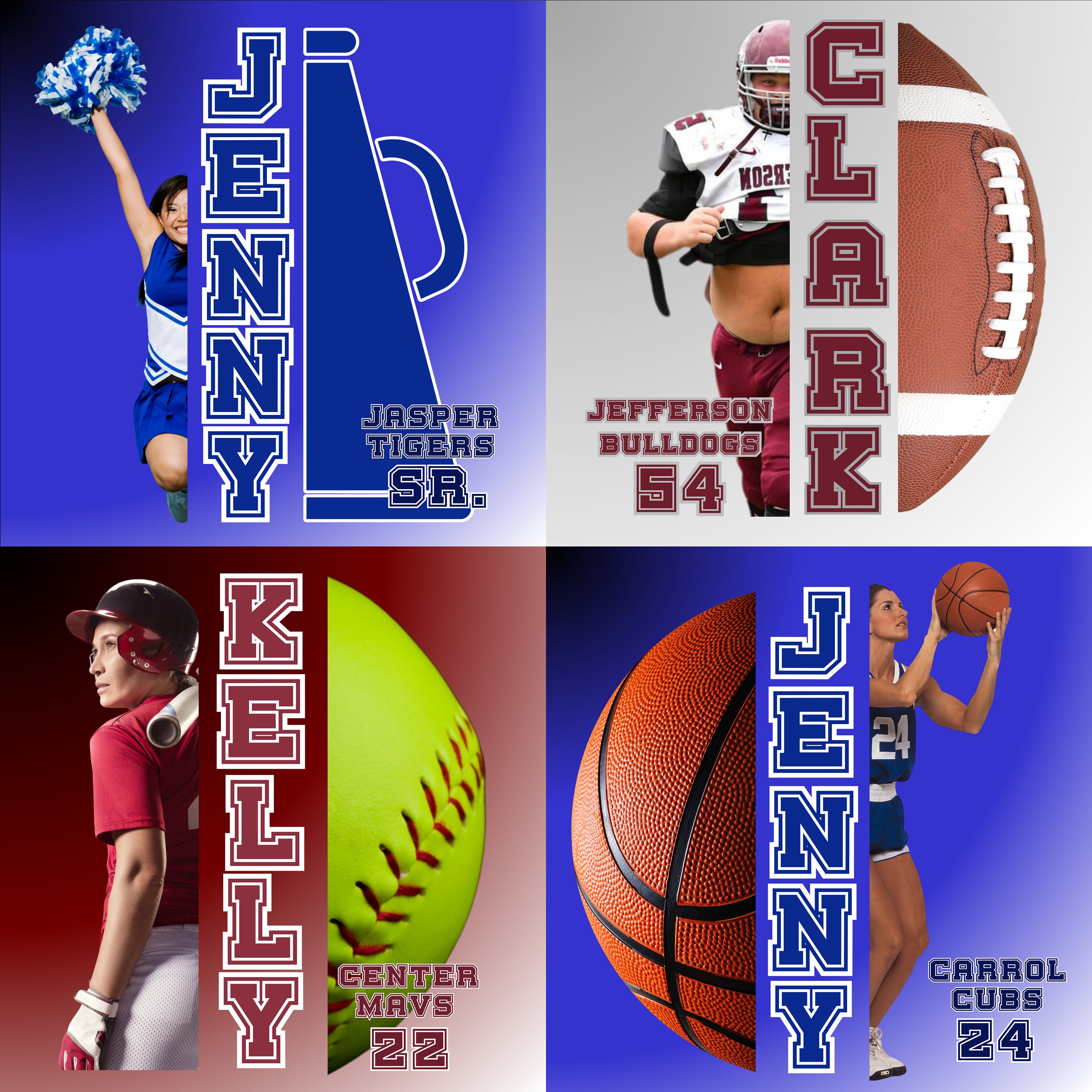Custom Sports Team Poster: Personalized Athlete Banner (digital ...