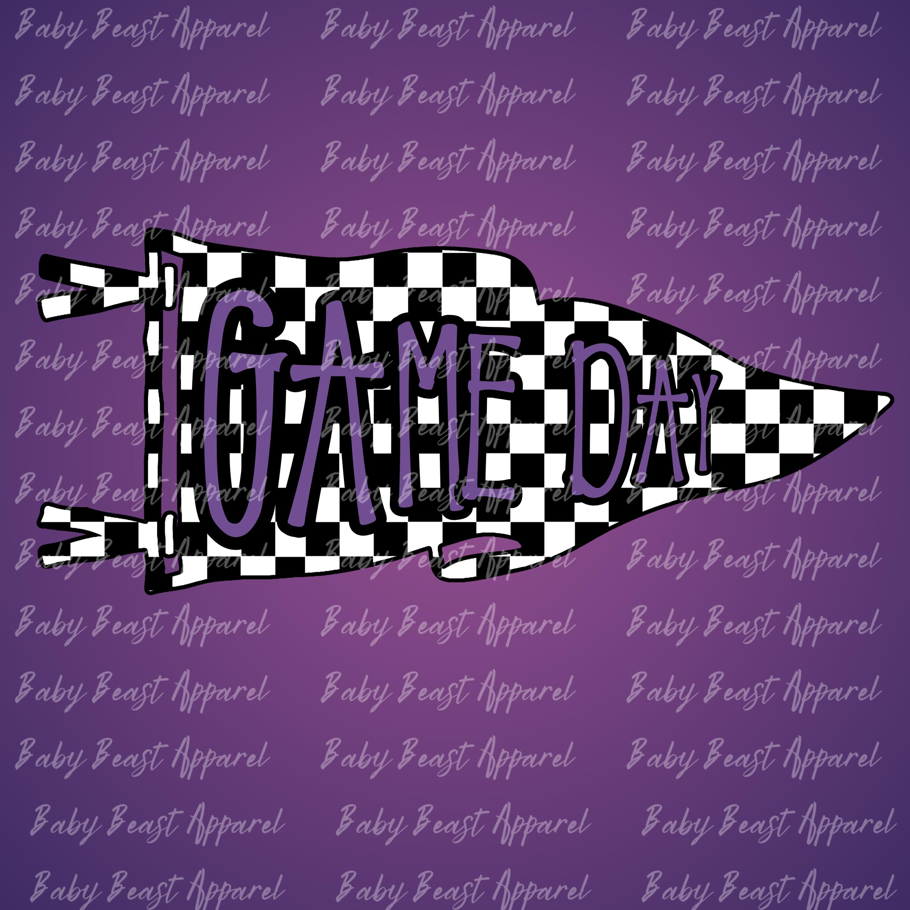 Custom Team Game Day Checkered Flag PNG - Etsy
