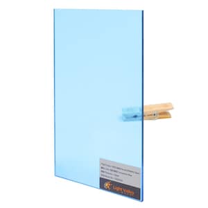 Acrylic (PMMA) Tinted Color Sheet, 3.0mm Thickness (.118") - Glass Blue ...