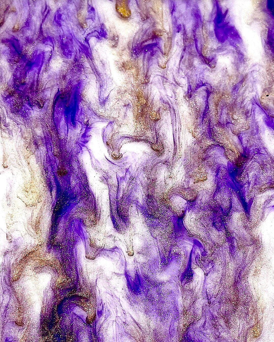 Cosmic Violet Gold Shimmer Acrylic Sheet – Iridescent Swirl Panel for ...