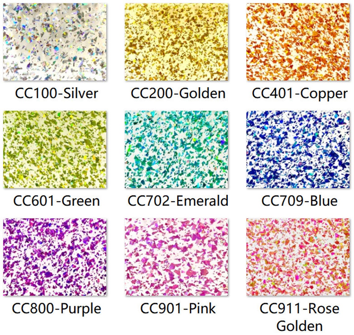 Full Sets of Acrylic PMMA 2-sided Crystal Chunky Glittering - Etsy