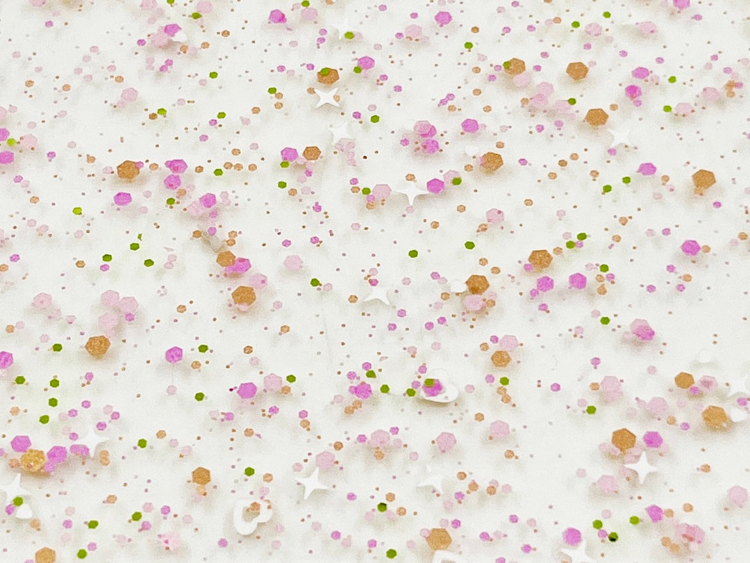 Acrylic PMMA 2-sided Petal Flake Sheet, 3.0mm Thickness .118 Rose Gold ...