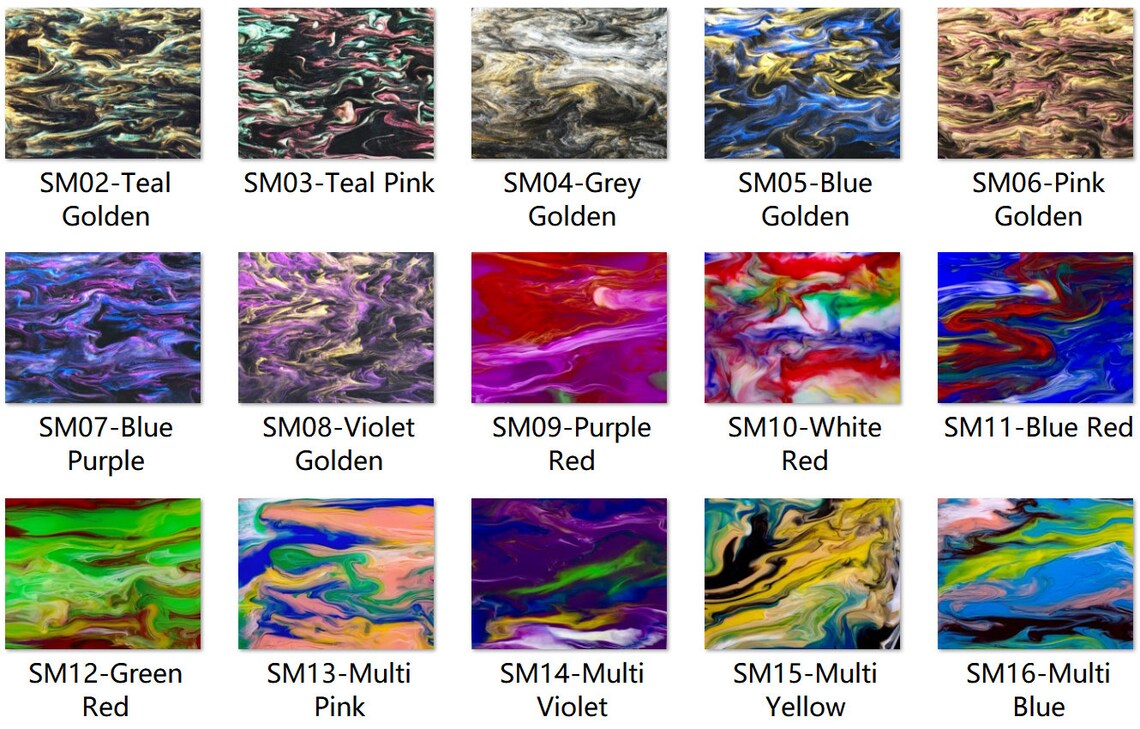 Full Sets of Acrylic PMMA Multi-colors Smoky Sheets With All - Etsy