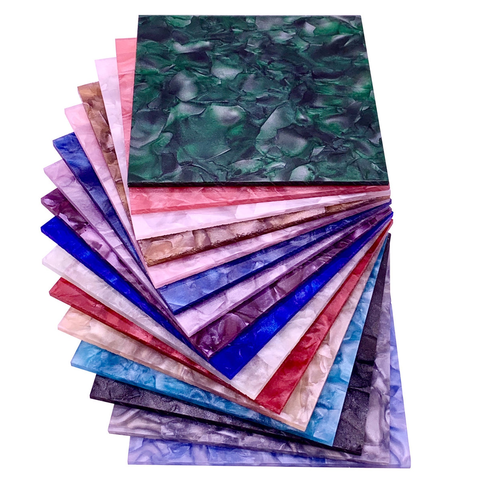 Acrylic (PMMA) Pearlescent Mineral Crystal Sheet, 3.0mm Thickness (.118 ...
