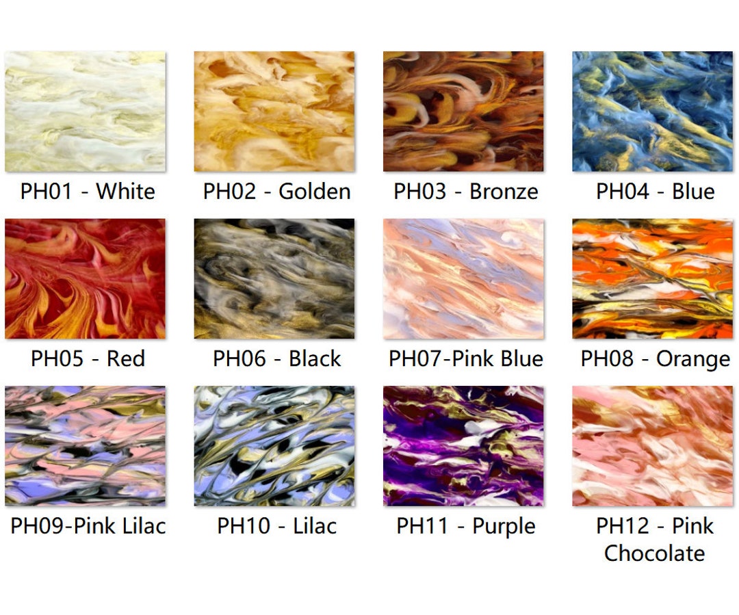 Acrylic (PMMA) Multi-colors Phoenix Sheets, 3.0mm Thickness (.118"), 12 ...