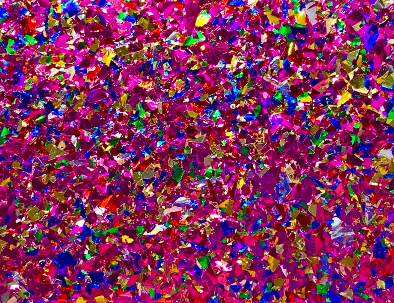 Acrylic PMMA 2-sided Multicolor Chunky Glittering Sheet - Etsy