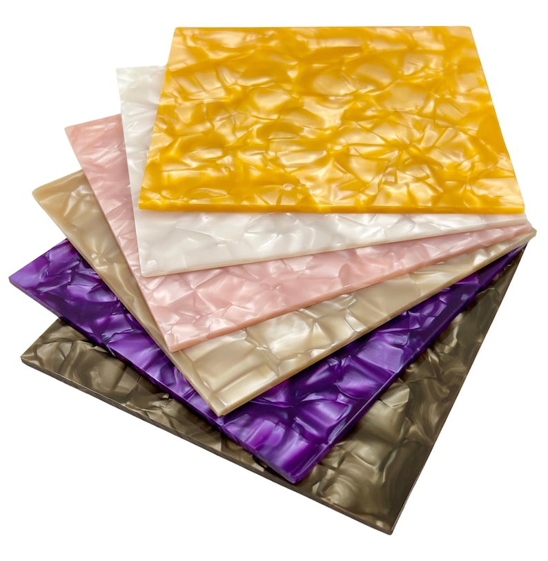 2-sided Cellulose Acetate Mineral Crystal Sheet, 2.5mm Thickness 1/10 ...