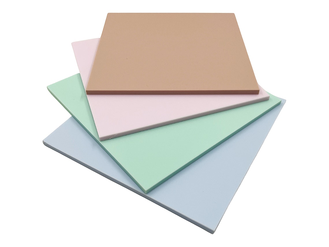 Acrylic (PMMA) Opaque/pastel Color Sheets, 3.0mm Thickness (.118"), 34 ...
