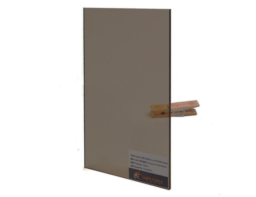 Acrylic (PMMA) Tinted Color Sheet, 3.0mm Thickness (.118") - Bronze ...