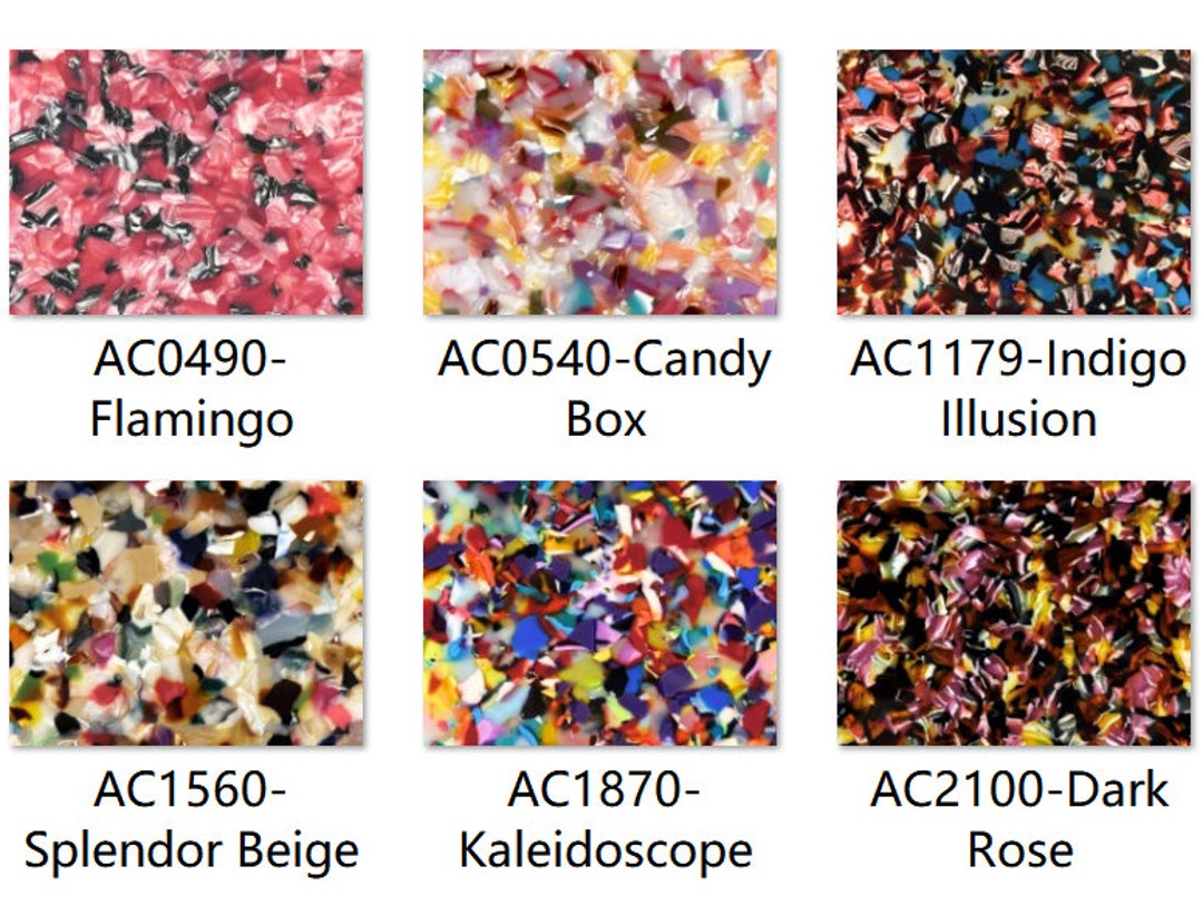 2-sided Cellulose Acetate Multicolor Sheet 2.5mm Thickness - Etsy