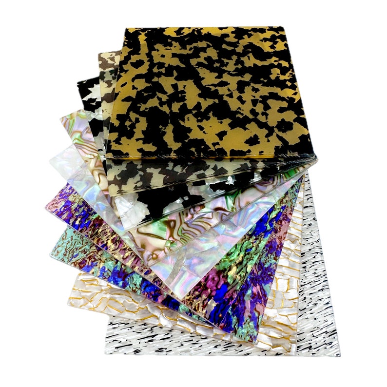 Acrylic (PMMA) Celluloid Sheets, 3.0mm Thickness (.118"), 11 Colors/3 ...