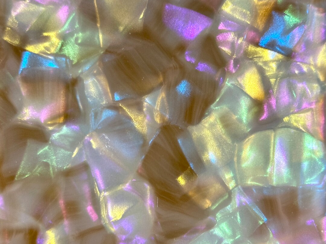 2-sided Cellulose Acetate Radiant Pearl Sheet, 2.5mm Thickness (1/10 ...