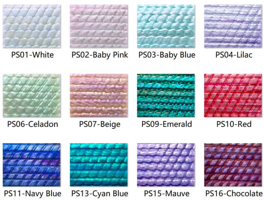 Acrylic (PMMA) Pearlescent Shell Sheets, 3.0mm Thickness (.118"), 12 ...