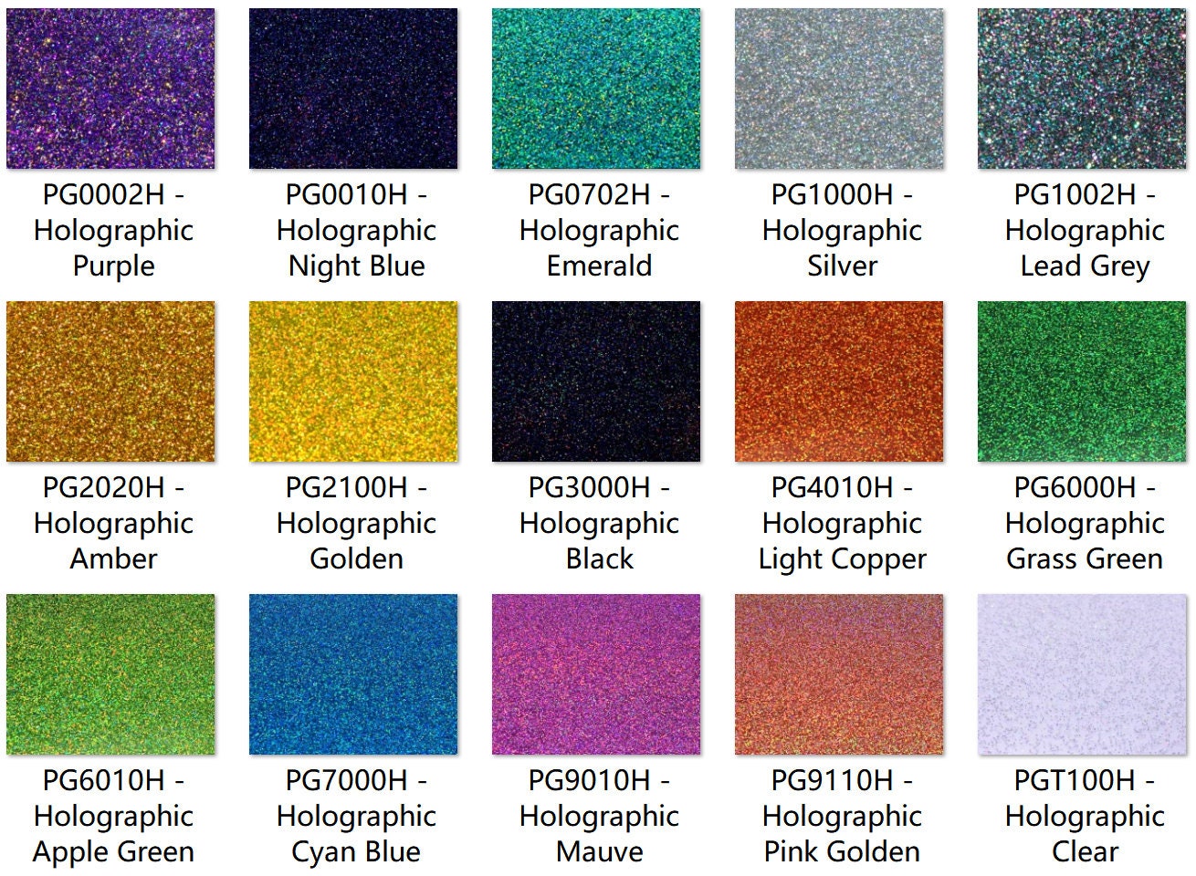 Full Sets of Acrylic PMMA Two-Sided Holographic Glittering | Etsy