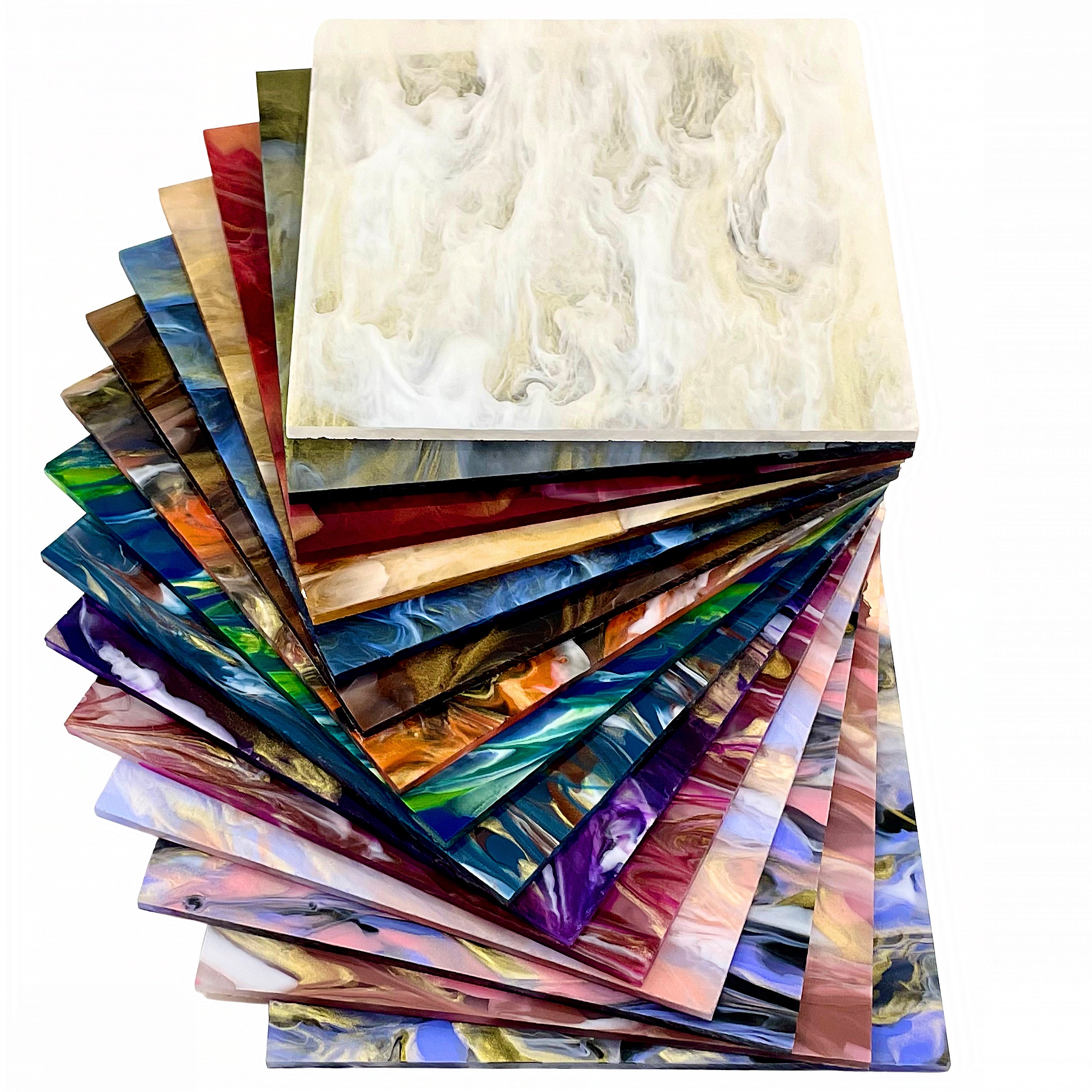 Acrylic (PMMA) Multi-colors Phoenix Sheets, 3.0mm Thickness (.118"), 12 ...