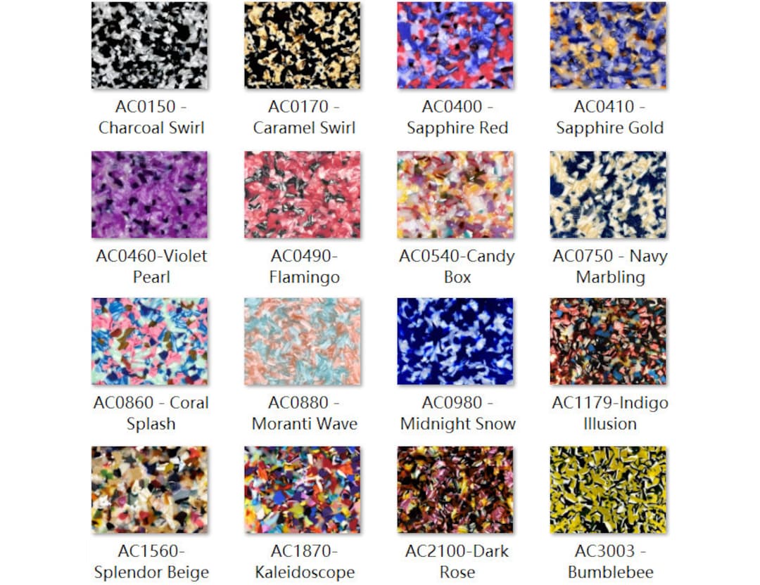 2-sided Cellulose Acetate Multicolor Sheets, 2.5mm Thickness (1/10 ...