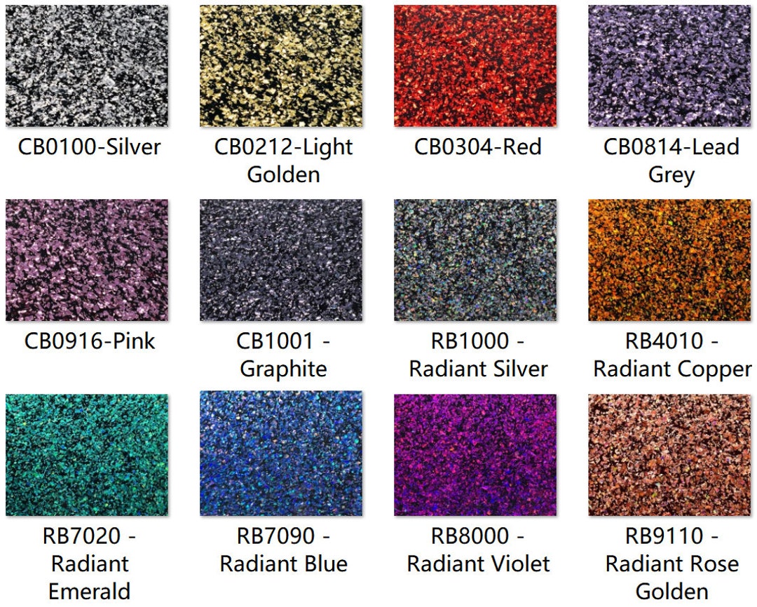 Acrylic (PMMA) One-sided Chunky Glittering Sheets, 2.5mm Thickness (1/ ...