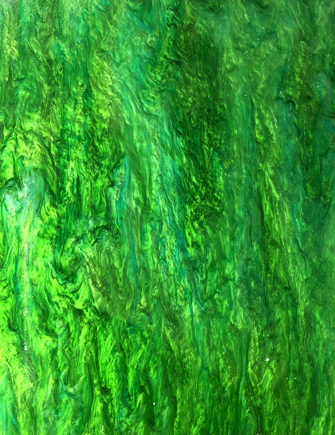 Grass Green Ripple Glitter Acrylic Sheet 3.0mm (0.118") | Sparkle PMMA ...
