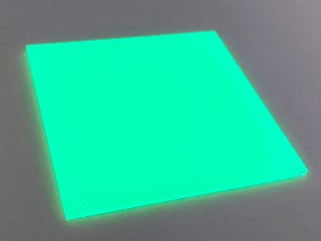 Glow-in-dark Acrylic Color Sheets, 3.0mm Thickness (.118") - Green (GD01) - Etsy