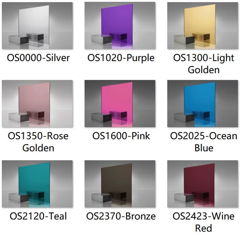 Full Sets of Acrylic PMMA One-sided Colour 1.5mm | Etsy