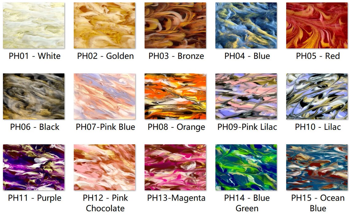 Full Sets of Acrylic PMMA Multi-colors Phoenix Sheets With - Etsy