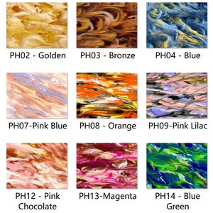 Full Sets of Acrylic PMMA Multi-colors Phoenix Sheets With All 15 ...