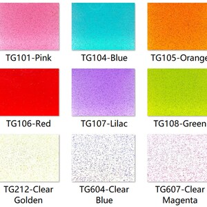 Full Sets of Acrylic (PMMA) 2-sided Transparent Glittering Sheets With ...