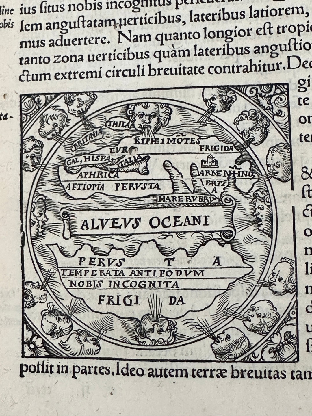 Famous 1526 Work of the Renaissance With a World Map- Macrobius - Etsy