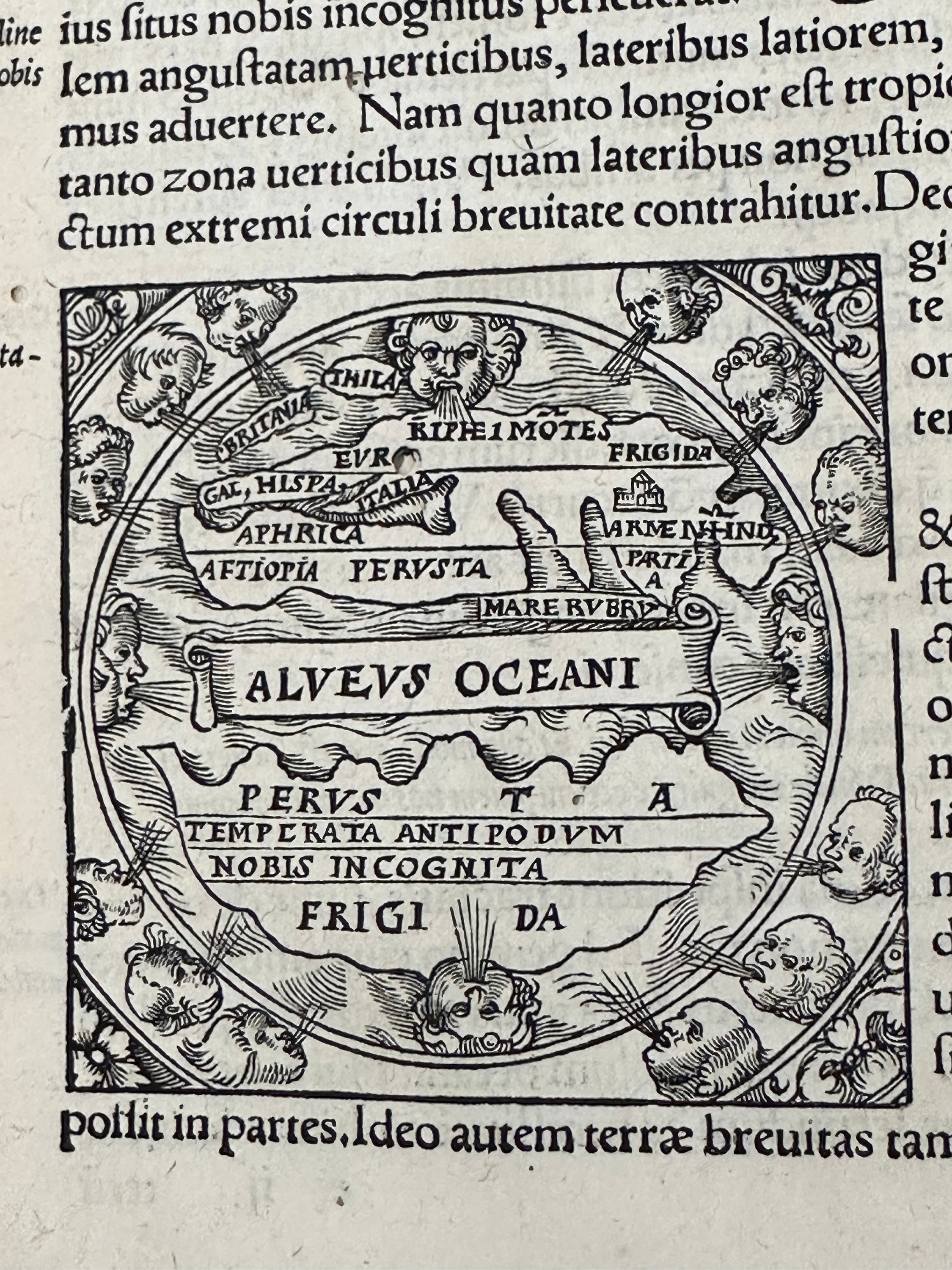 Famous 1526 Work of the Renaissance With a World Map Macrobius - Etsy