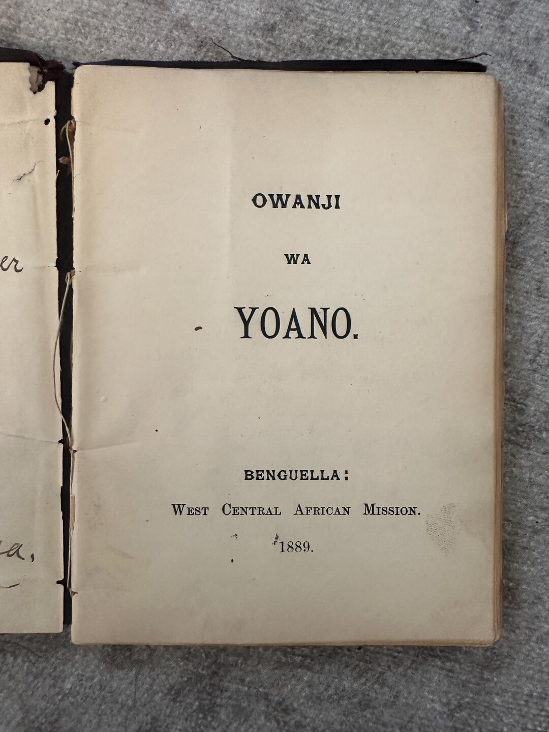 1889: Exceedingly Rare Umbundu-language Translation of the Gospel of ...