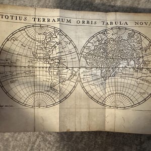 Printed 1688 : A Description of the World With Maps - Etsy