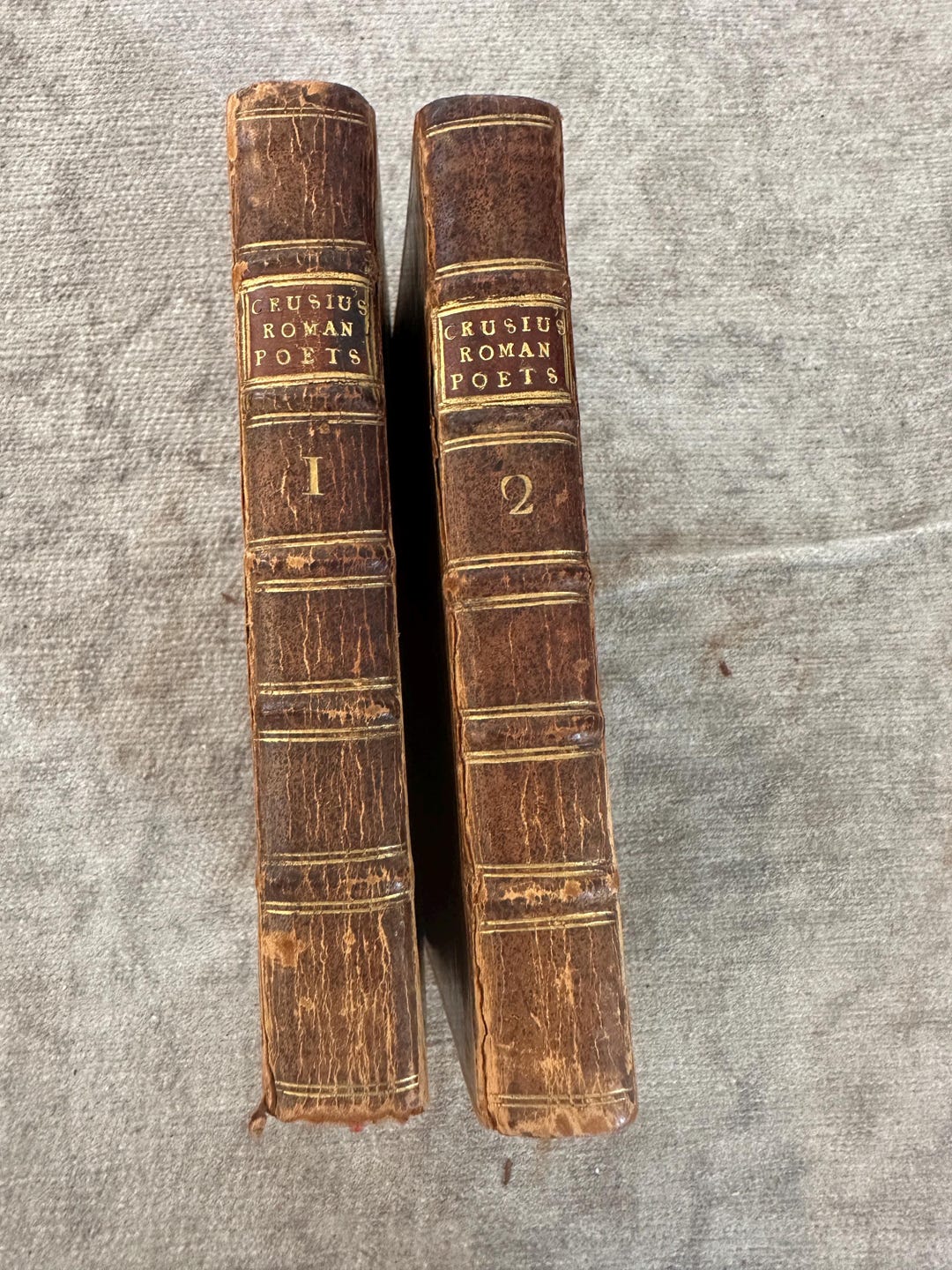 1733 Lives of the Roman Poets – First Edition in Fine Calf, Ancient ...
