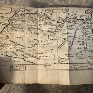 Printed 1688 : A Description of the World With Maps - Etsy