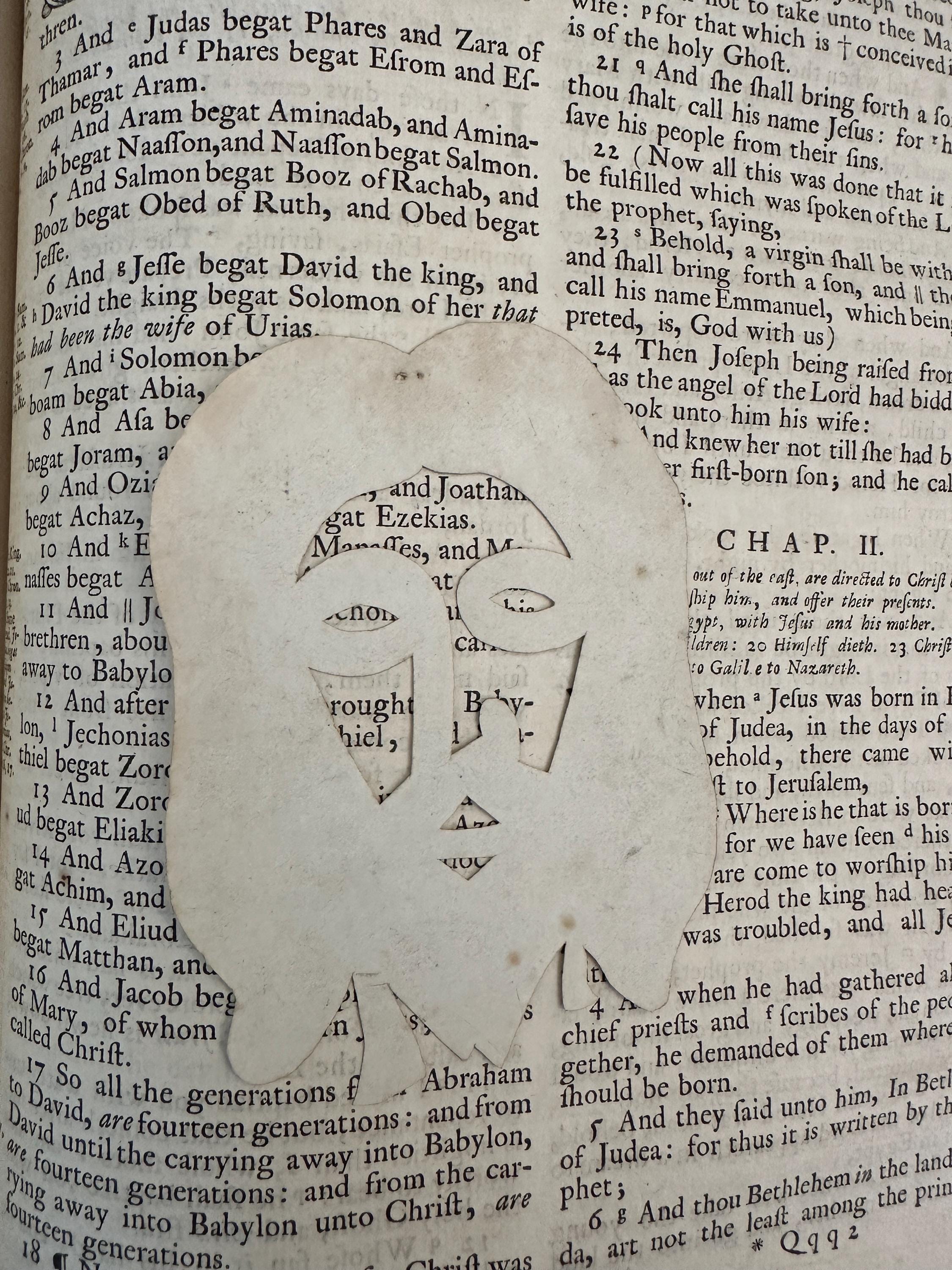 1723 Baskett Holy Bible With a Bookplate of Jesus - Etsy