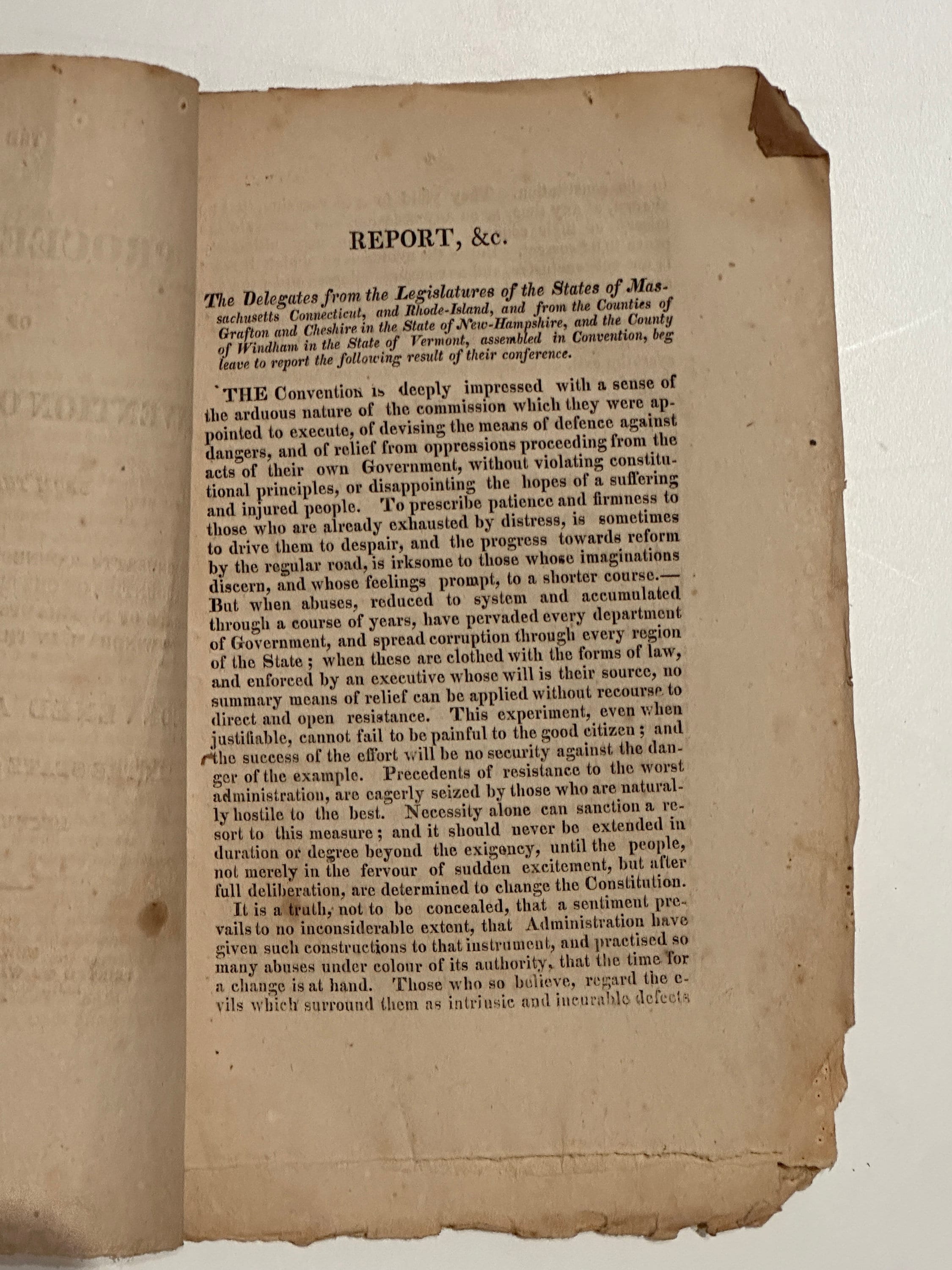 Rare Uncut 1815 Tract of the SECRET Hartford Convention - Etsy