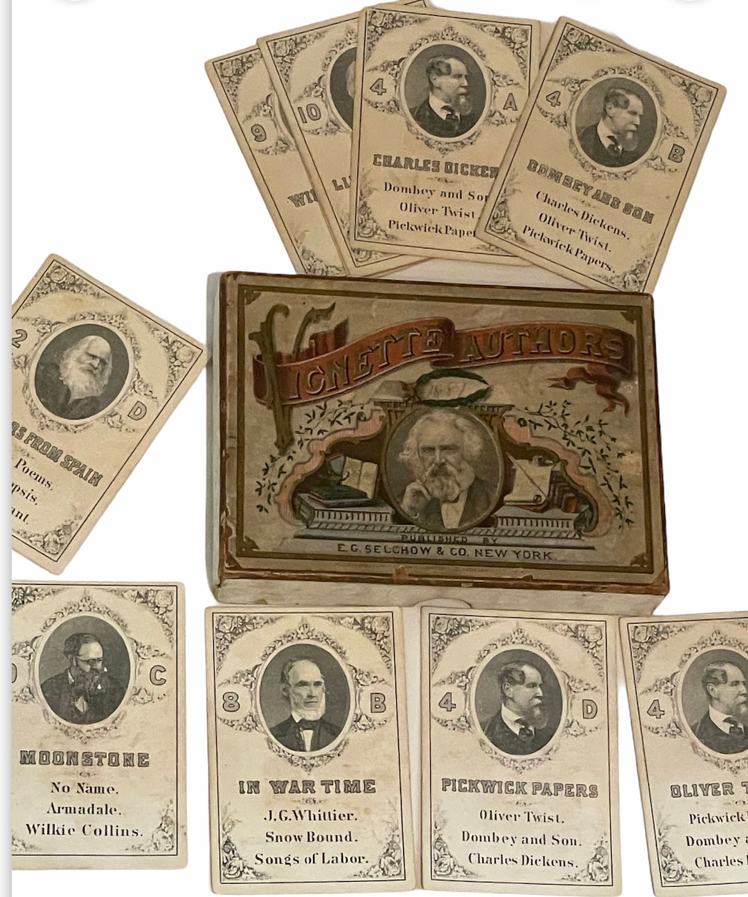 1874 Very Rare American BOOK Card Game - Etsy