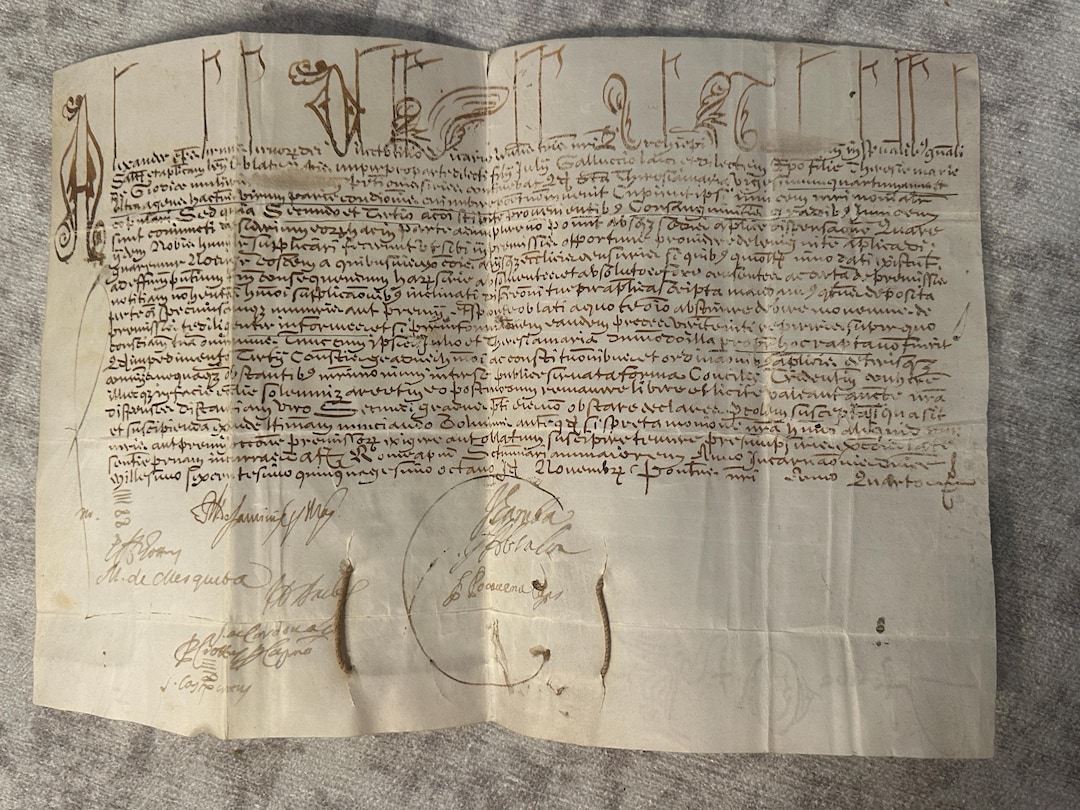 Original 1658 PAPAL Bull Om Vellum - Manuscript - Etsy