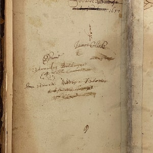 English 17th Century Scientific Manuscript. Wadham College Oxford - Etsy