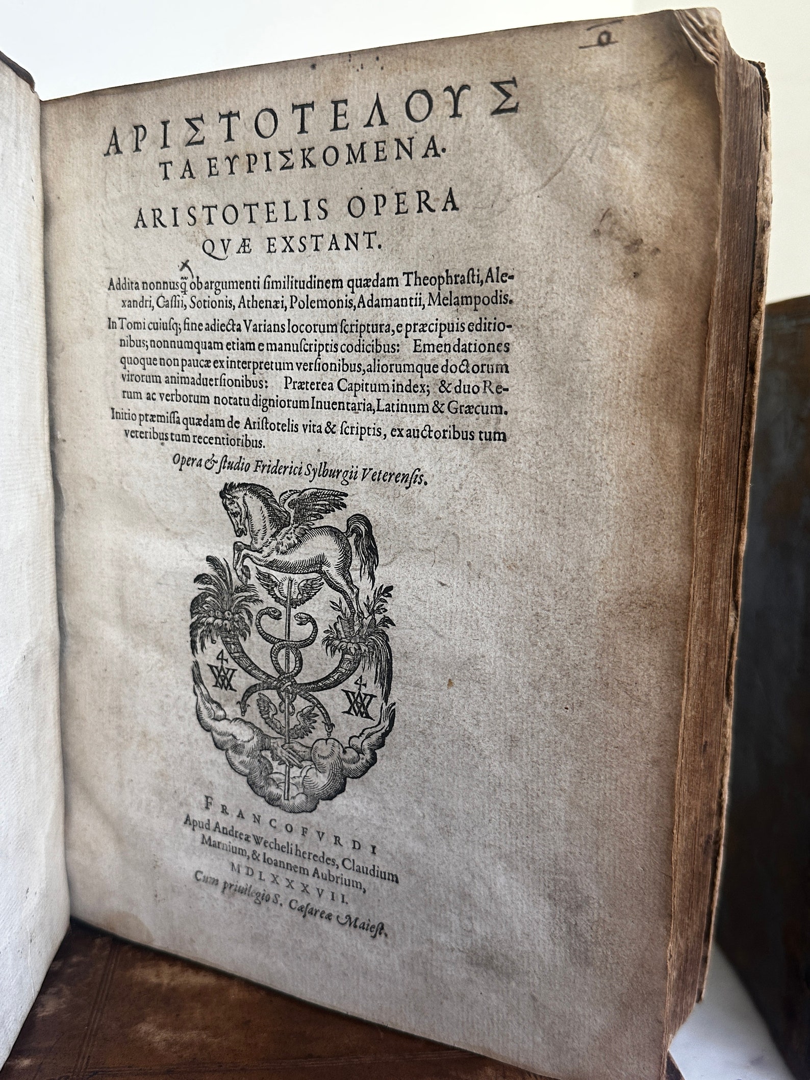 16th Century Landmark in the Study of Aristotle. Very Rare - Etsy