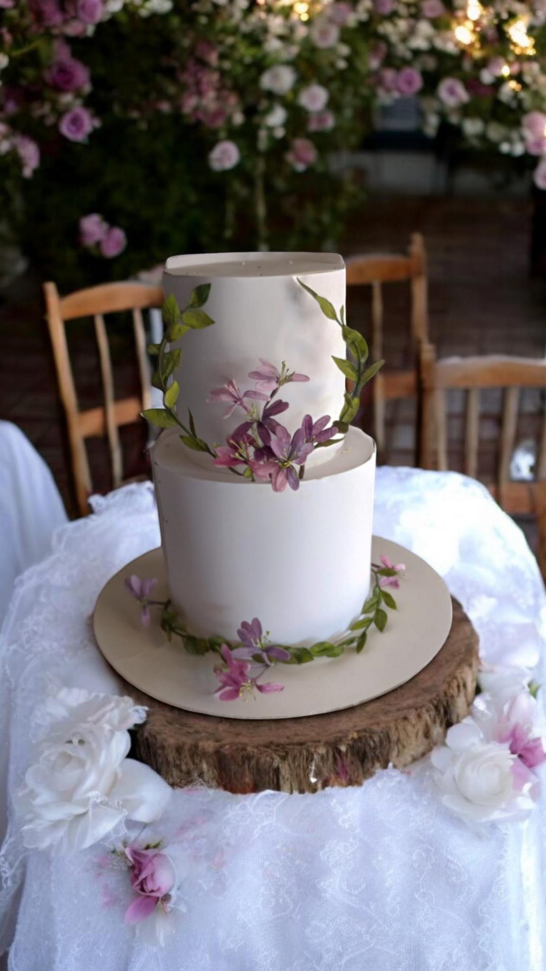 Honeysuckle Design Wafer Paper Flowers Rustic Wedding, Garden Wedding ...