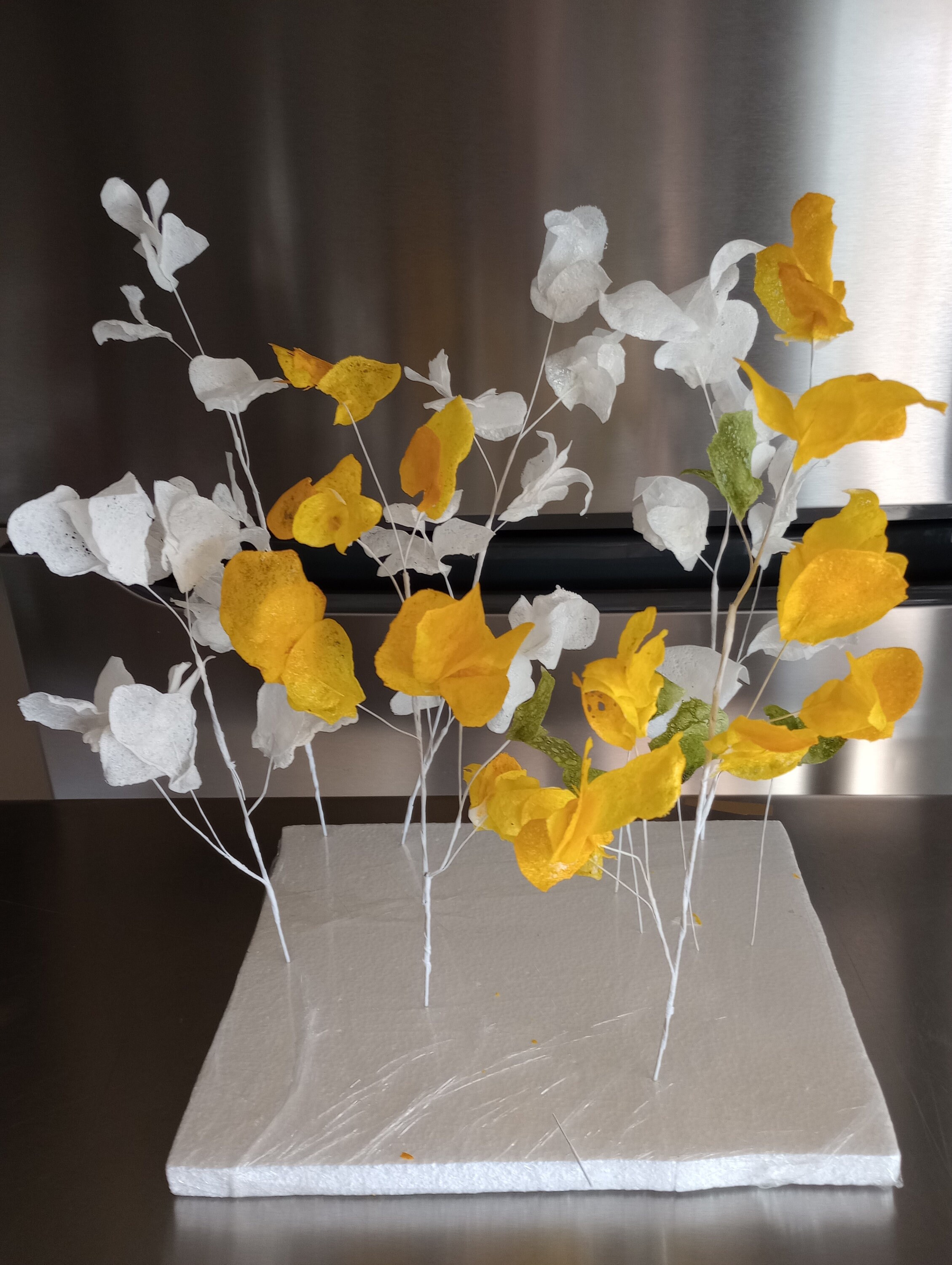 Wafer Paper Modern Branch Design - Wedding Cake Flowers - Rustic ...