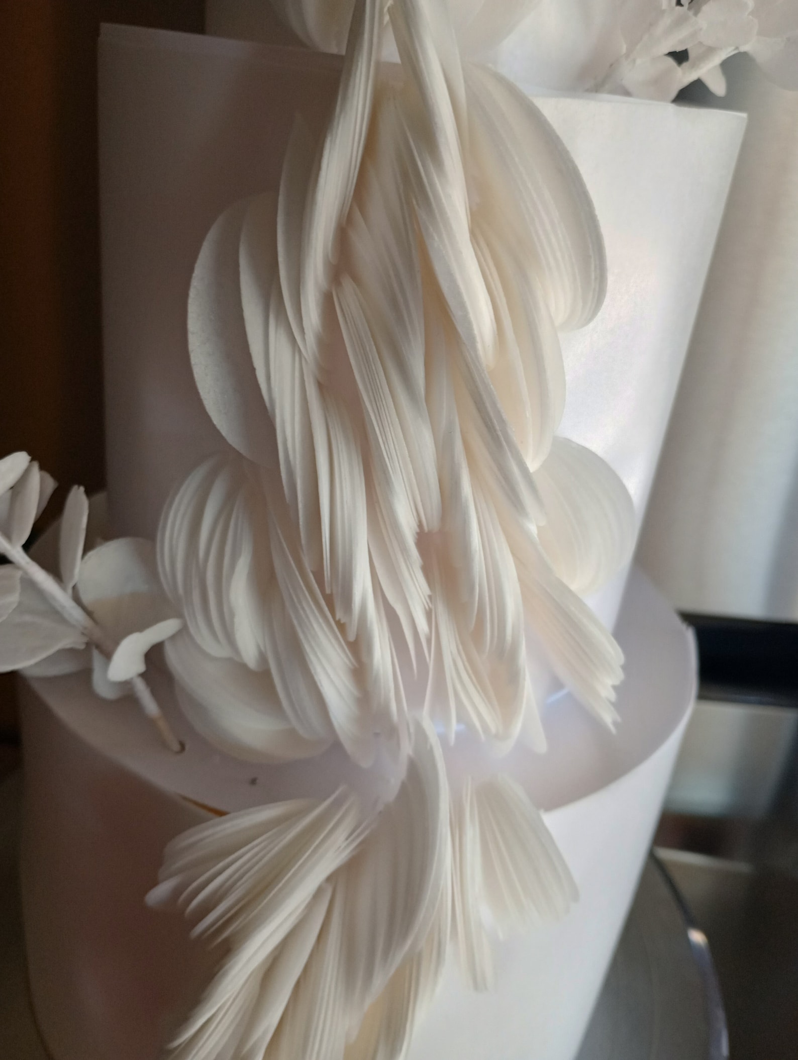 Modern Wafer Paper Decoration Wafer Long Circles Paper Flowers Wafer ...